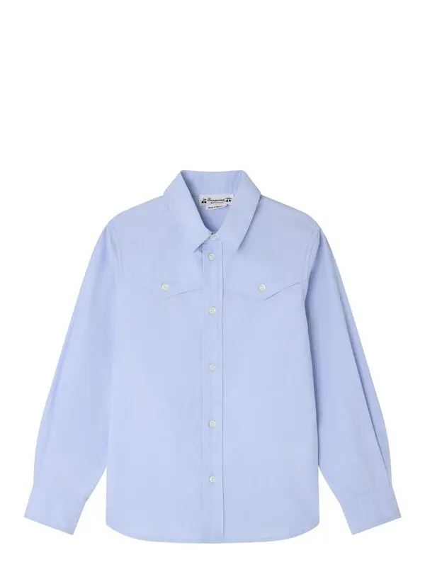 Bonpoint Cotton Western Shirt - Blue