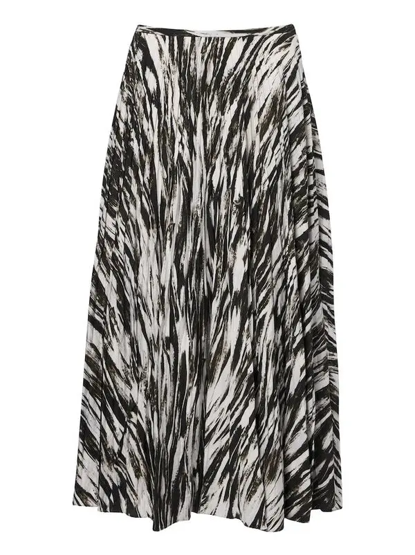 Proenza Schouler White Label Runa Printed Twill Midi Skirt - Multicoloured