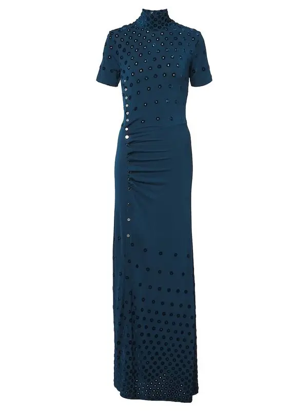 Rabanne Applique Gown - Blue
