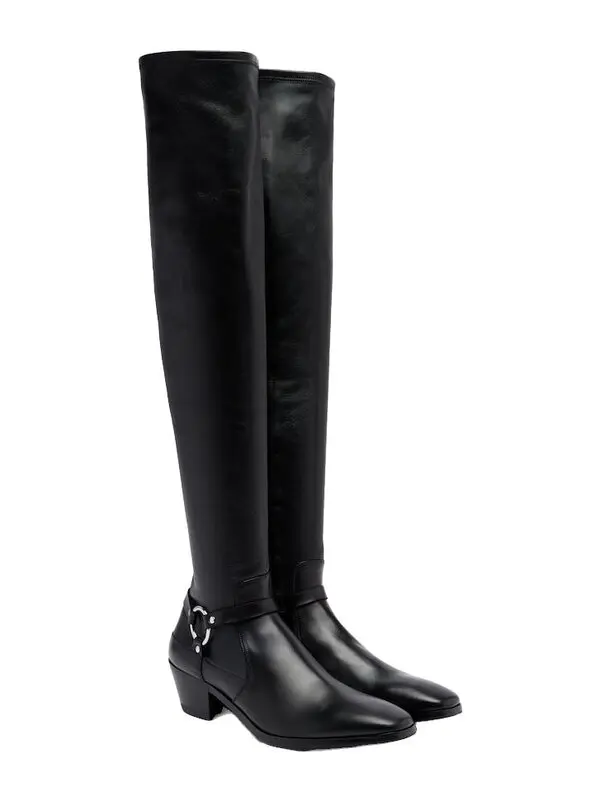 TOM FORD Leather Over-the-knee Boots - Black