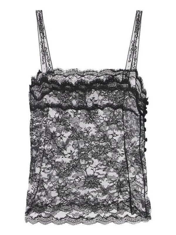 Saint Laurent Lace Camisole - Black