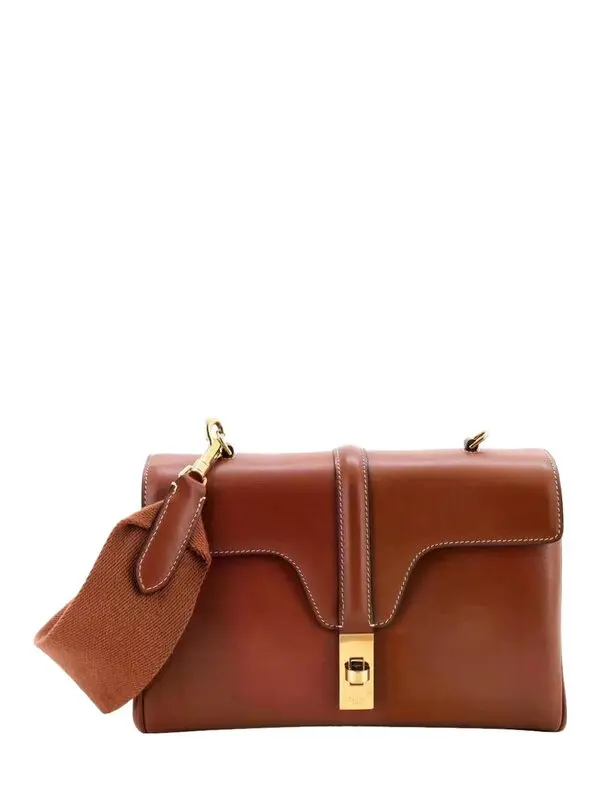 Celine Soft 16 Bag Smooth Calfskin Teen Shoulder Bag - Brown