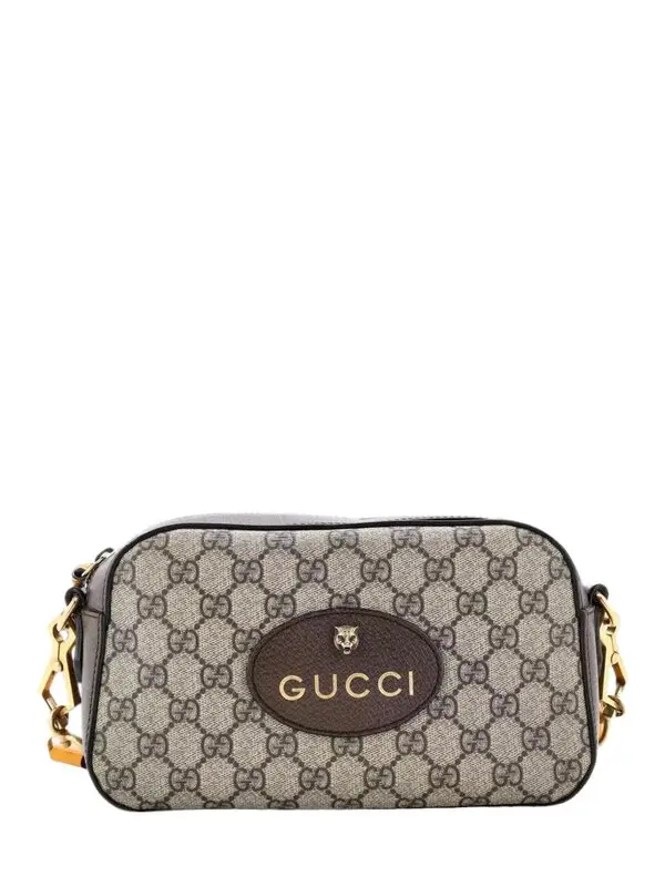 Gucci Neo Vintage Camera Messenger Bag Gg Coated Canvas Crossbody Bag - Brown