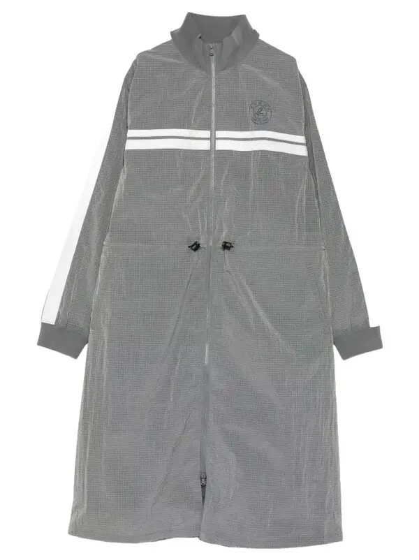 AGNES B. Ribstop Zip Track Dress - Grey