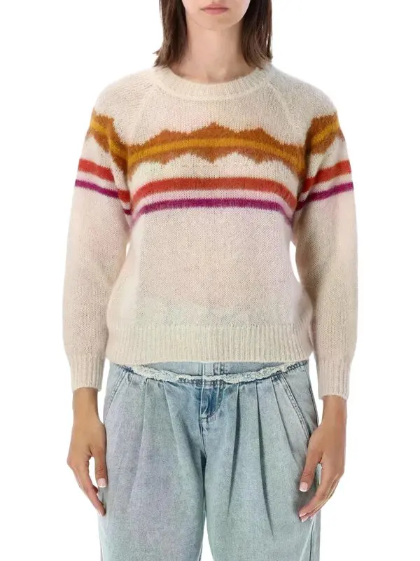 MARANT ETOILE Monette Raglan-sleeve Sweater - Neutrals