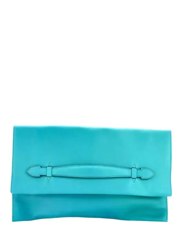 Hermès Pliplat Evercolor Clutch Bag - Blue