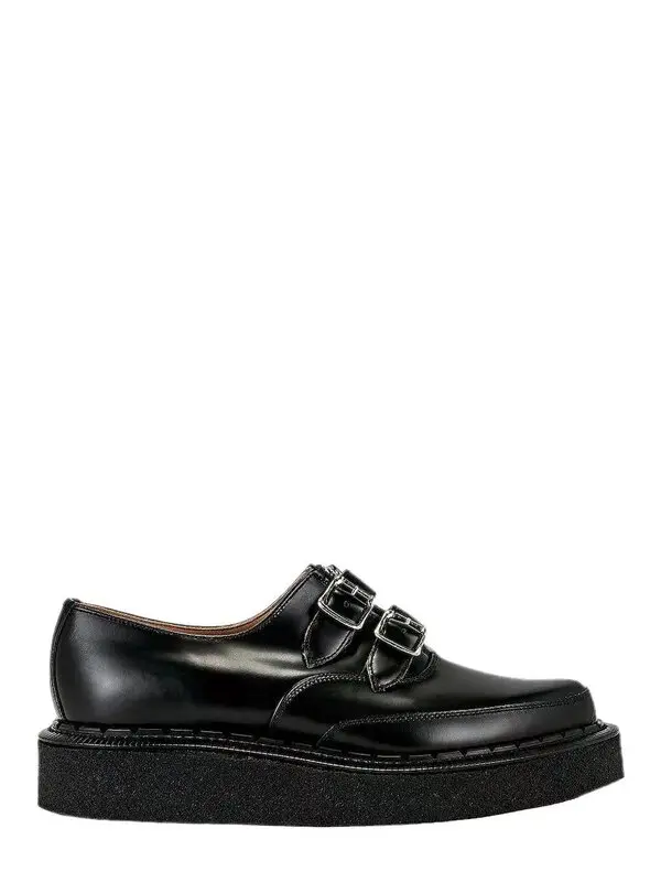 Comme Des Garçons X George Cox Double-strap Shoes - Black