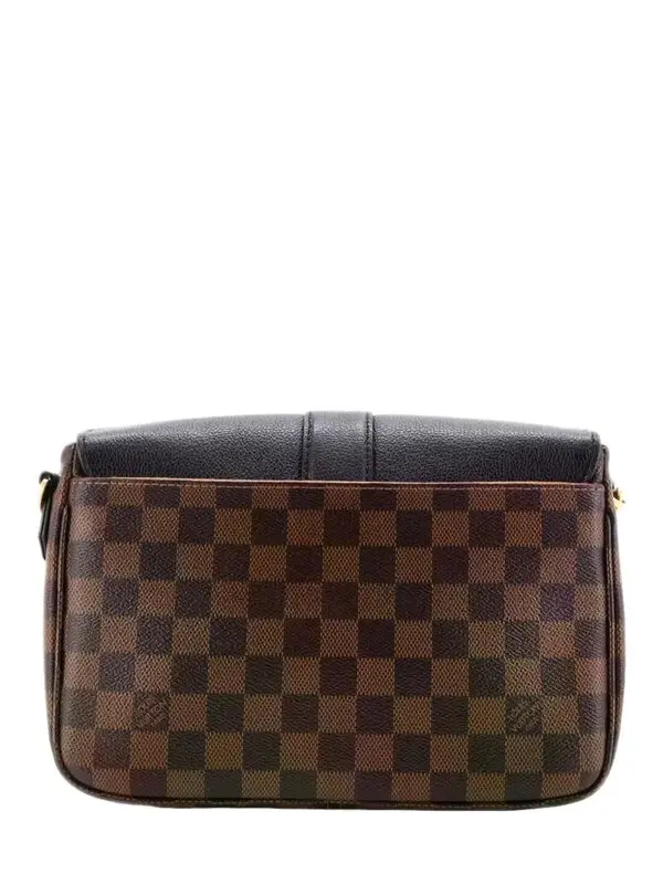 LOUIS VUITTON Clapton Handbag In Damier Leather - Black