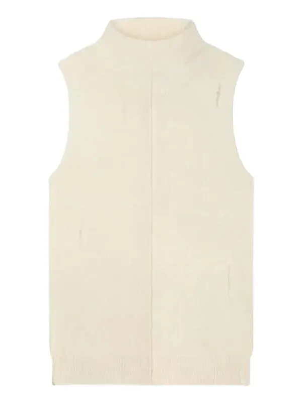Amiri Mock-neck Halter - Neutrals