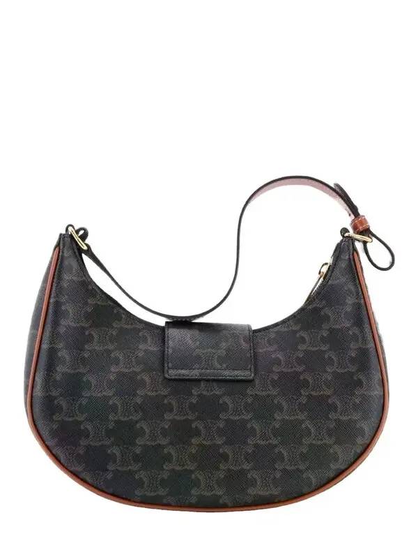 Celine Ava Triomphe Bag Triomphe Coated Canvas Shoulder Bag - Brown