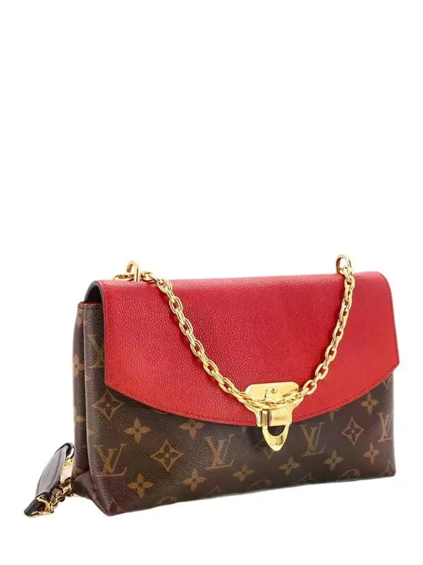 LOUIS VUITTON Saint Placide Handbag Monogram Canvas And Leather Shoulder Bag - Red