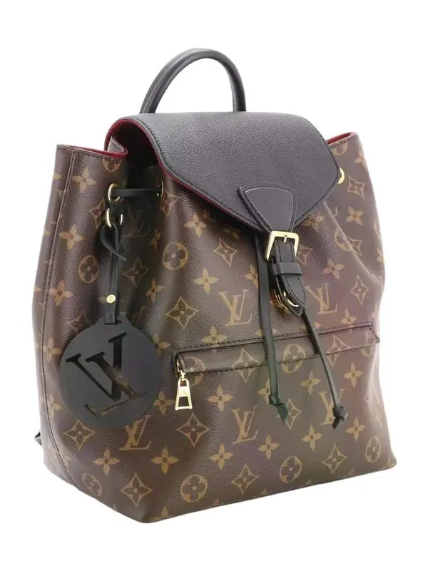 LOUIS VUITTON Montsouris Nm Monogram Canvas Pm Backpack - Black