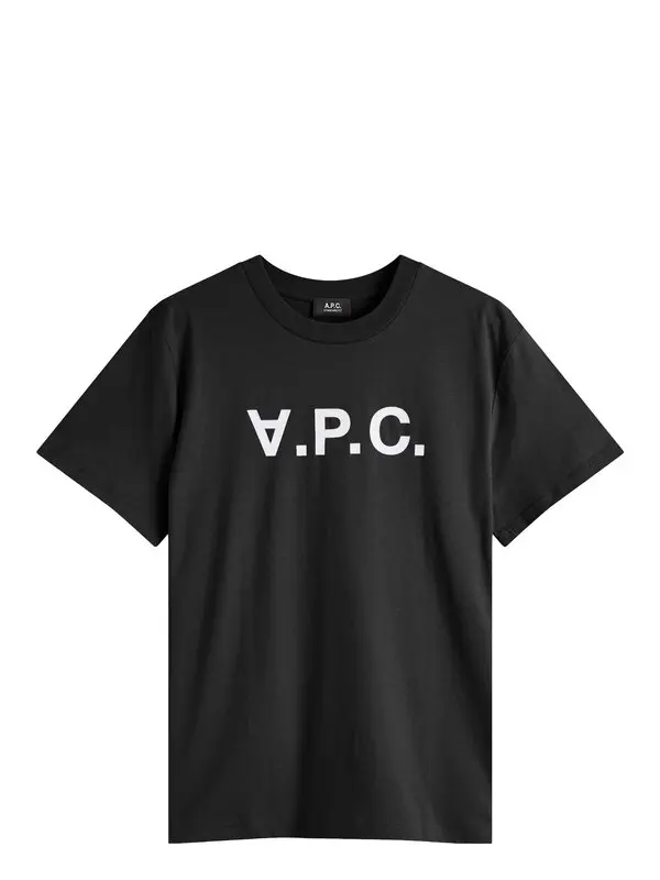 A.p.c. Vpc Logo T-shirt Presented End - Black/white