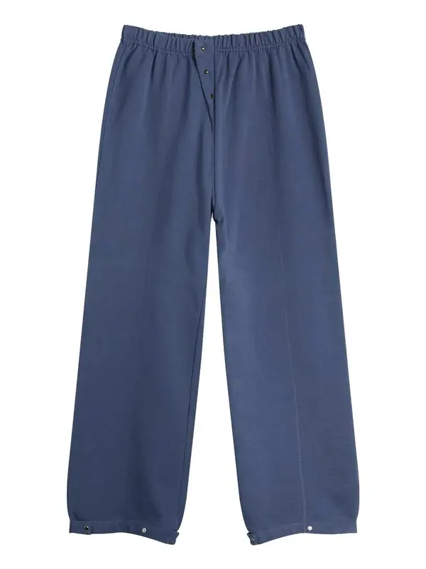 FRUITY BOOTY Cotton Terry Joggers With Adjustable Ankle Studs - Navy