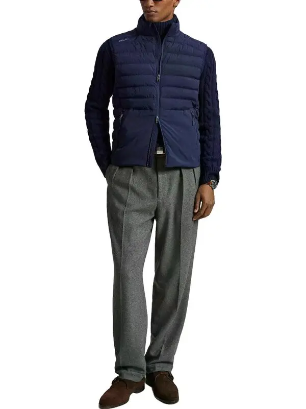 Rlx Ralph Lauren Quilted Zip-up Gilet - Blue