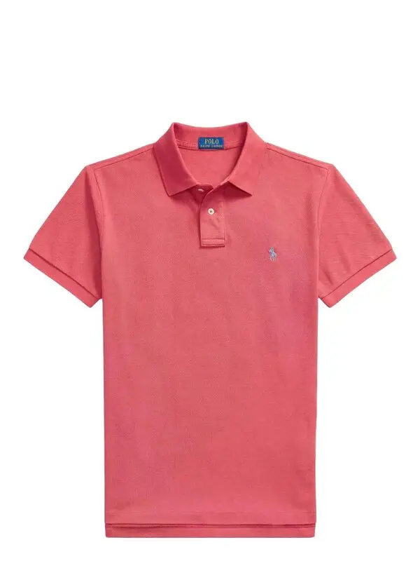 Polo Ralph Lauren Mesh Slim Fit Polo Shirt - Red