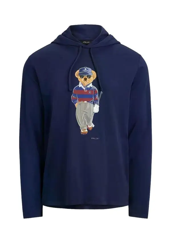 Rlx Ralph Lauren Polo Bear Hoodie - Blue