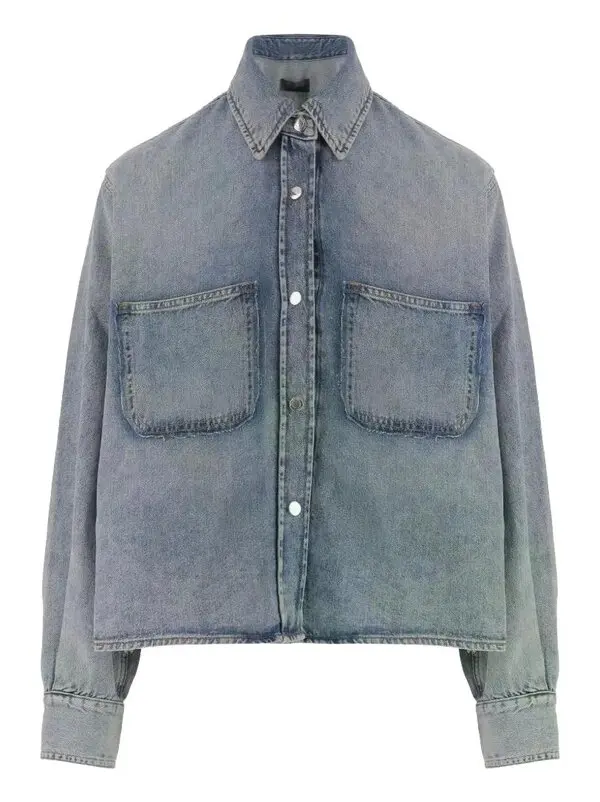 HAIKURE Patch-pocket Denim Jacket - Blue