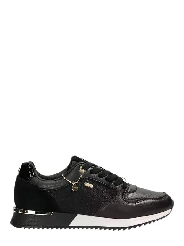 MEXX Glitter-panelled Charm-detail Sneakers - Black