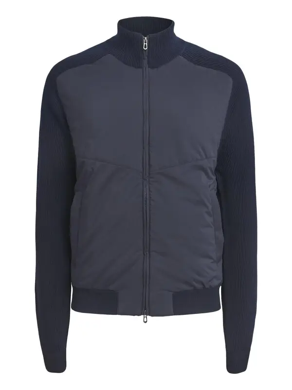 Sease Virgin Wool-shell Bomber Jacket - Navy