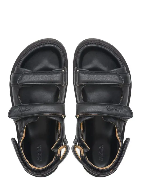 Isabel Marant Étoile Madee Leather Platform Sandals - Black