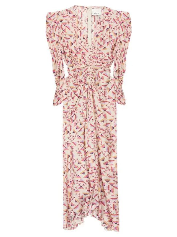 Isabel Marant Étoile Albini Dress - Ecru-multicolore