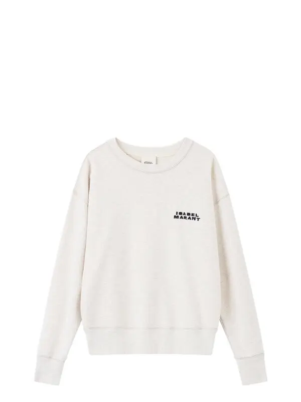 Isabel Marant Étoile Embroidered Logo Sweatshirt - Ecru