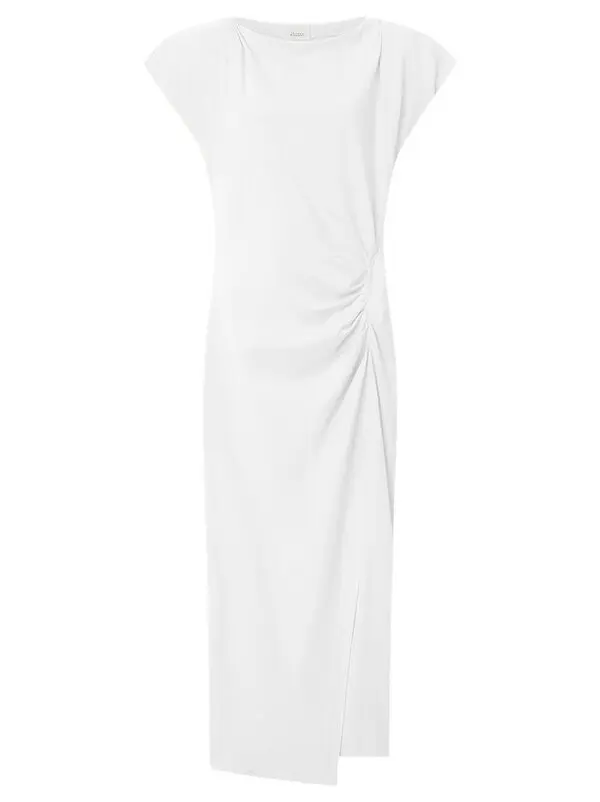 Isabel Marant Étoile Nadela Draped Jersey Maxi Dress - White