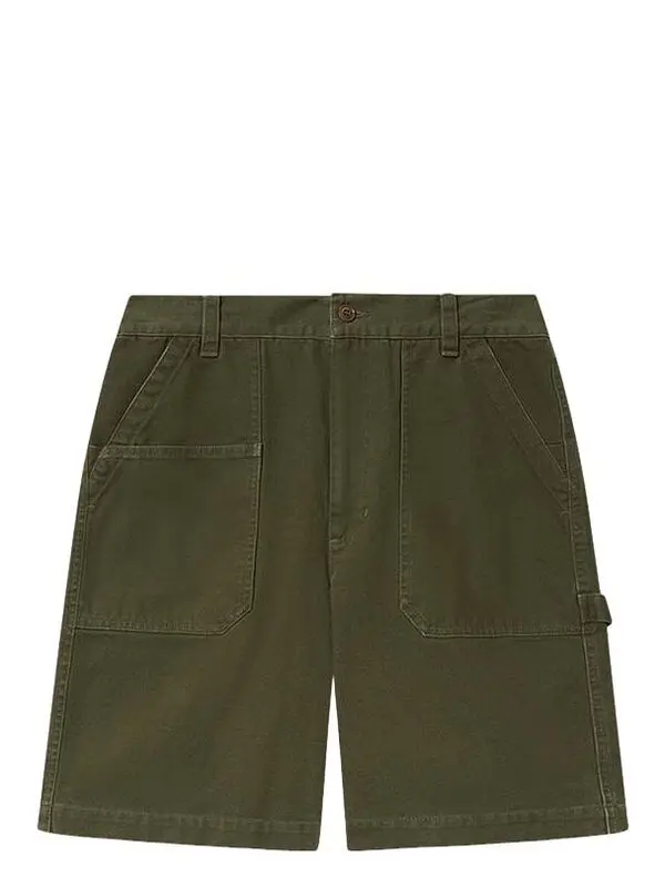 Isabel Marant Étoile Akyle Carpenter Bermuda Shorts In Cotton Canvas - Khaki