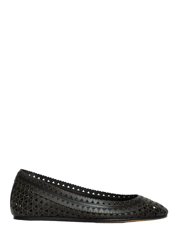 Isabel Marant Étoile Belni Laser-cut Ballet Flats - Black