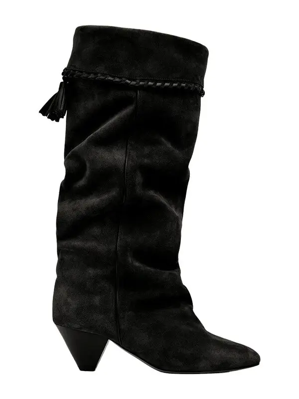 Isabel Marant Étoile Elita Suede Boots - Black