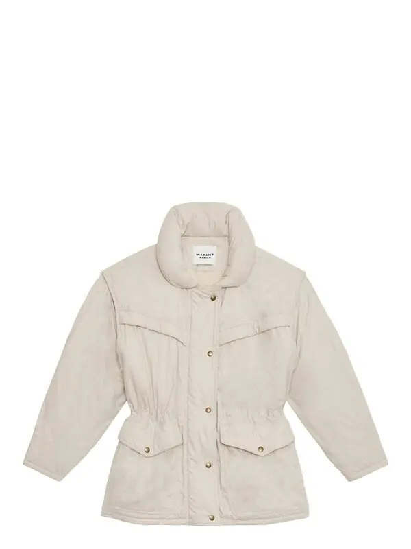 ETOILE Damone Two-toned Cotton Jacket - Ecru