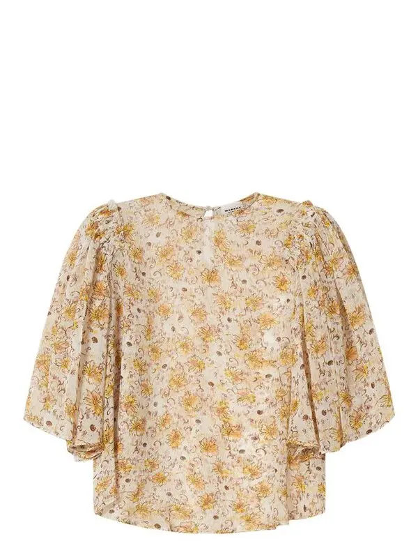 ETOILE Floma Top - Light Yellow-ecru