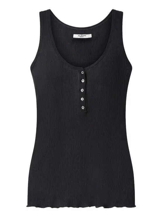 Isabel Marant Étoile Helma Silk Tank Top - Black