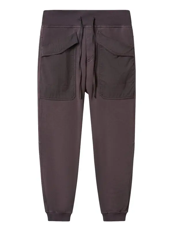 Isabel Marant Étoile Rosa Two-tone Cotton Fleece Pants - Faded Night