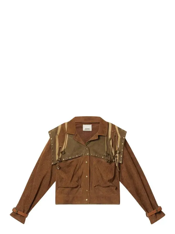 Isabel Marant Étoile Kayae Leather Jacket - Bronze