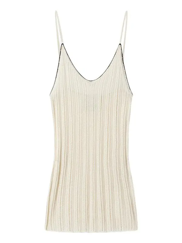 Isabel Marant Étoile Knitted Tank Top India - Ecru