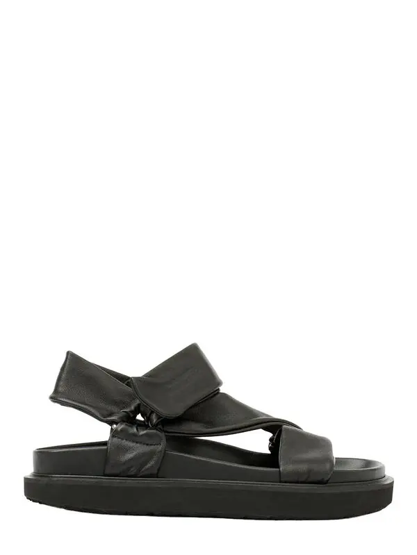 Isabel Marant Étoile Naori Leather Platform Sandals - Black