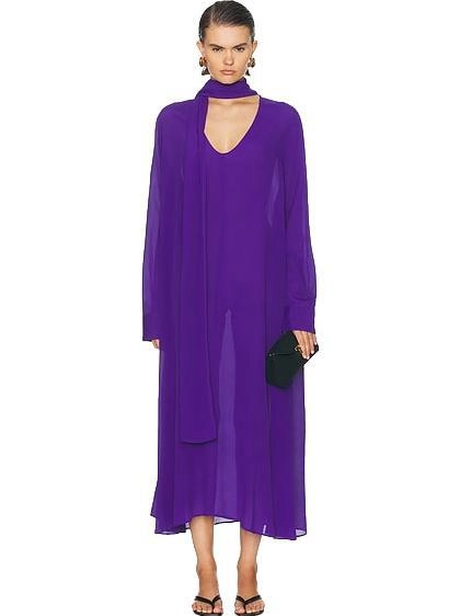TOTEME Rounded Neckline Dress - Amethyst