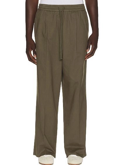 Fear Of God Pleat Front Drawstring Pant - Moss