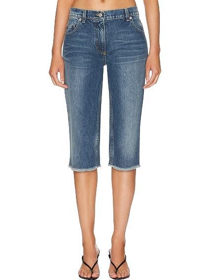 Magda Butrym Denim Capri - Blue