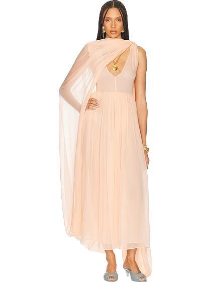 HELSA The Sabine Dress - Peach