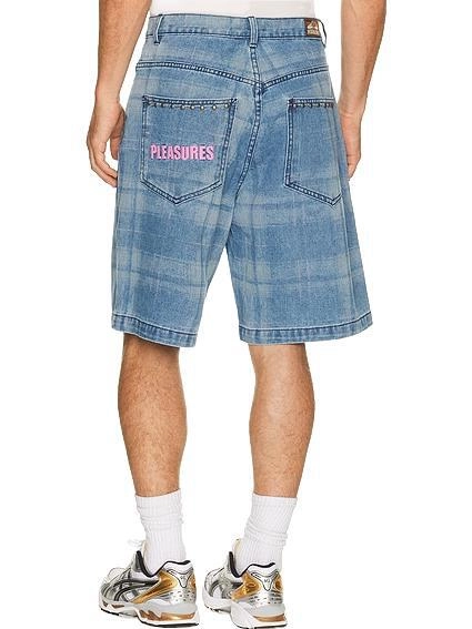 PLEASURES Experiment Jorts - Indigo