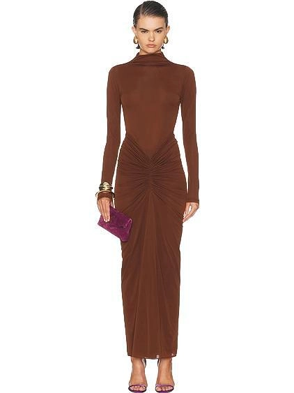 Ronny Kobo Scorpio Dress - Brown