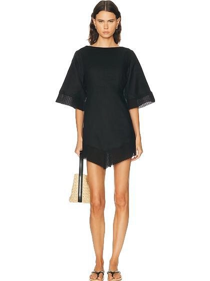 Posse Alfie Kaftan Dress - Black