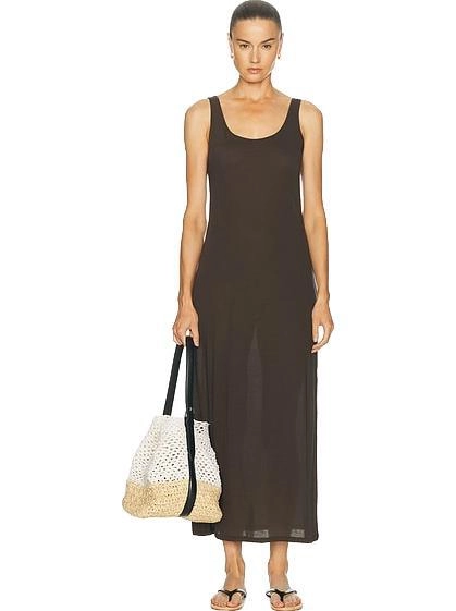 LESET Milo Scoop Tank Dress - Hickory