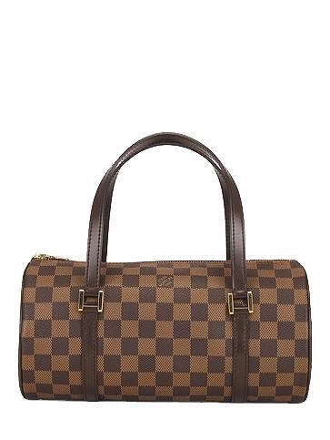 LOUIS VUITTON Damier Ebene Papillon 26 Handbag - Brown