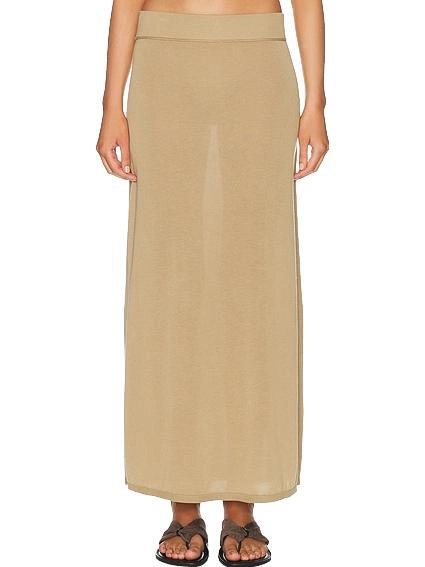 TOTEME Long Knit Skirt - Desert