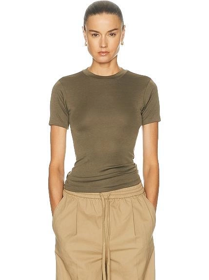 Fear Of God Ribbed Jersey T-shirt - Moss