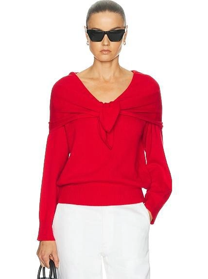 Tove Malia Cashmere Jumper Sweater - Red